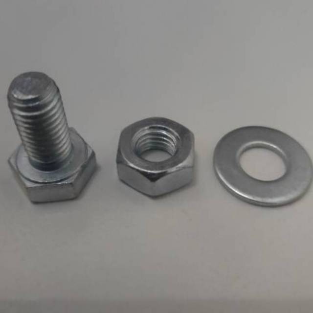 Jual BAUT MUR RING PLAT M10X20 KUNCI 17 ISI 10PASANG | Shopee Indonesia