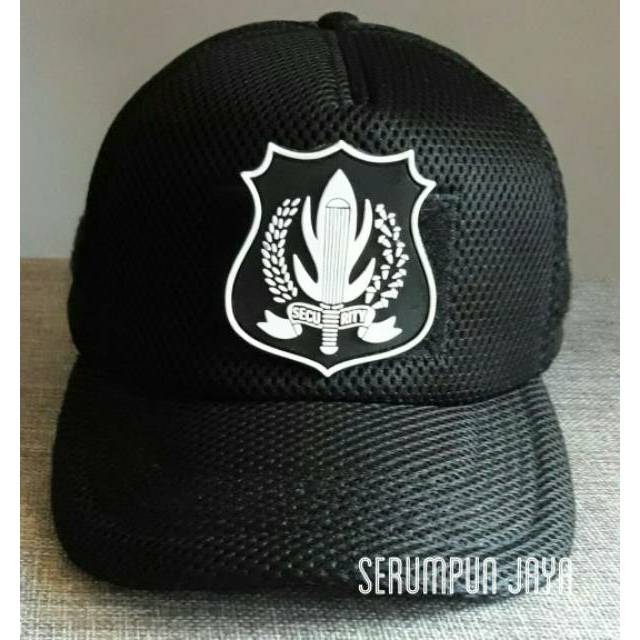 Jual TOPI LOGO SECURITY PUTIH - TOPI SECURITY LOGO PUTIH BESAR JARING ...