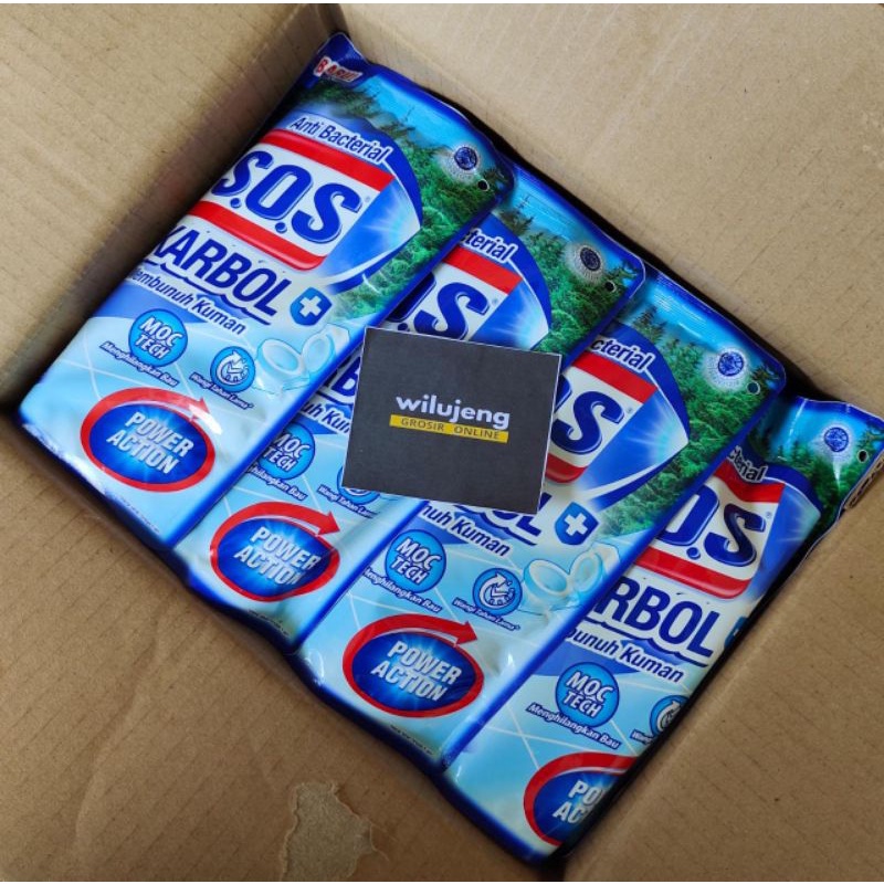 Jual Karbol Wangi SOS Classic Pine Refill 375ml (pcs) (470gr) | Shopee ...