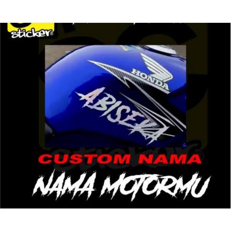 Jual stiker tangki custom bebas request sesuai selera | Shopee Indonesia