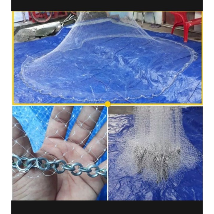 Jual jala ikan jala udang jala lempar 7 feet | Shopee Indonesia