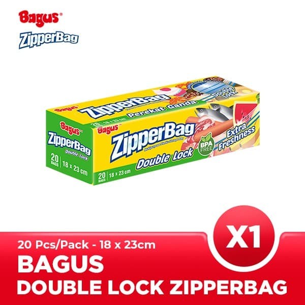 Jual Bagus ZipperBag isi 20 size 18 x 23 cm Plastik Ziplock | Shopee ...