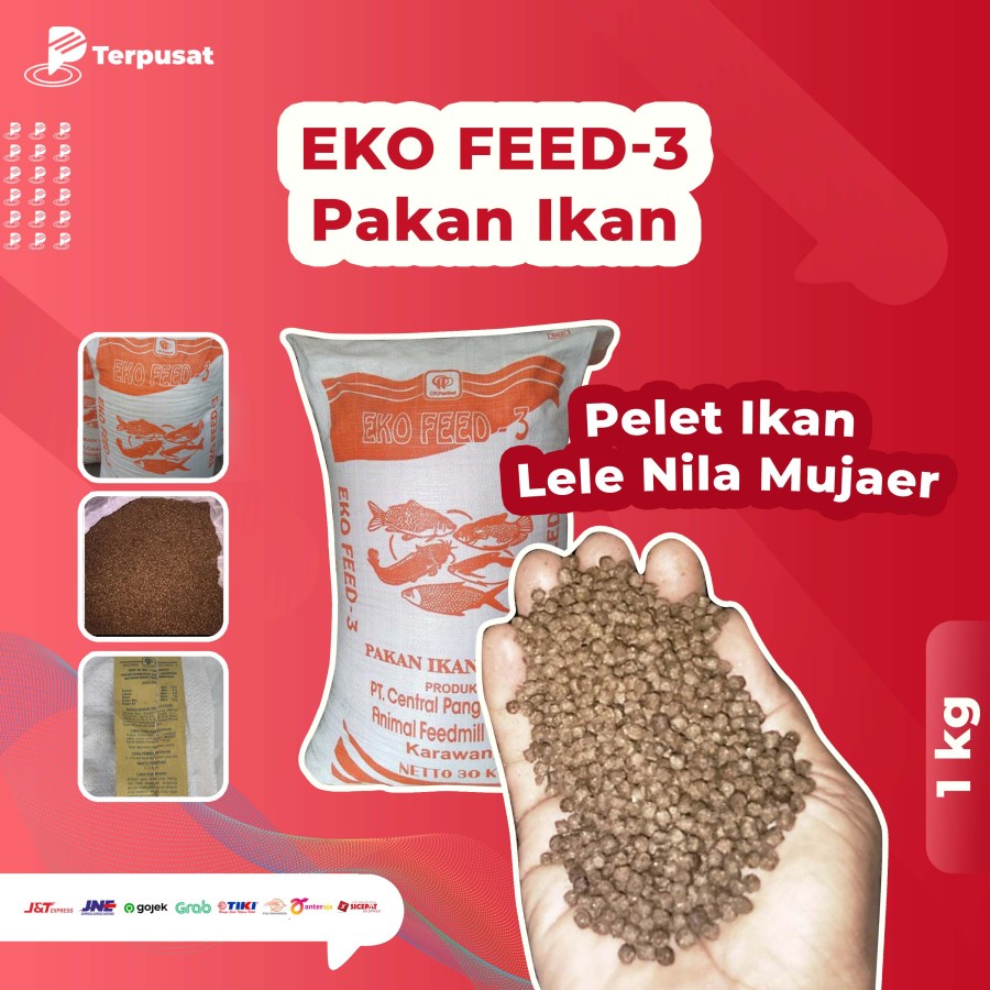 Jual Per 1 Kg Eko Feed-3 3mm Pelet ikan Makanan ikan Pakan Ikan Lele ...