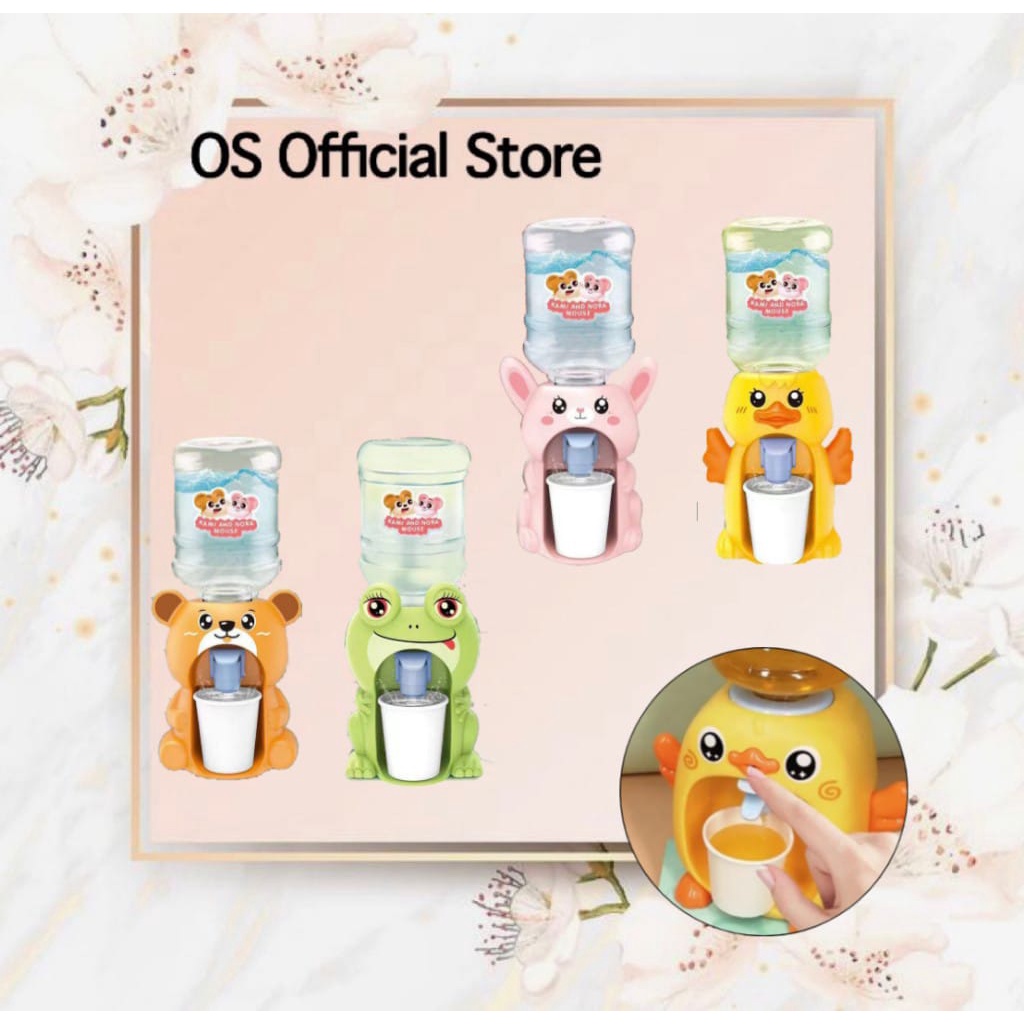 Jual OS Dispenser Mini Galon Portable Anak Air Minum Karakter Kodok ...