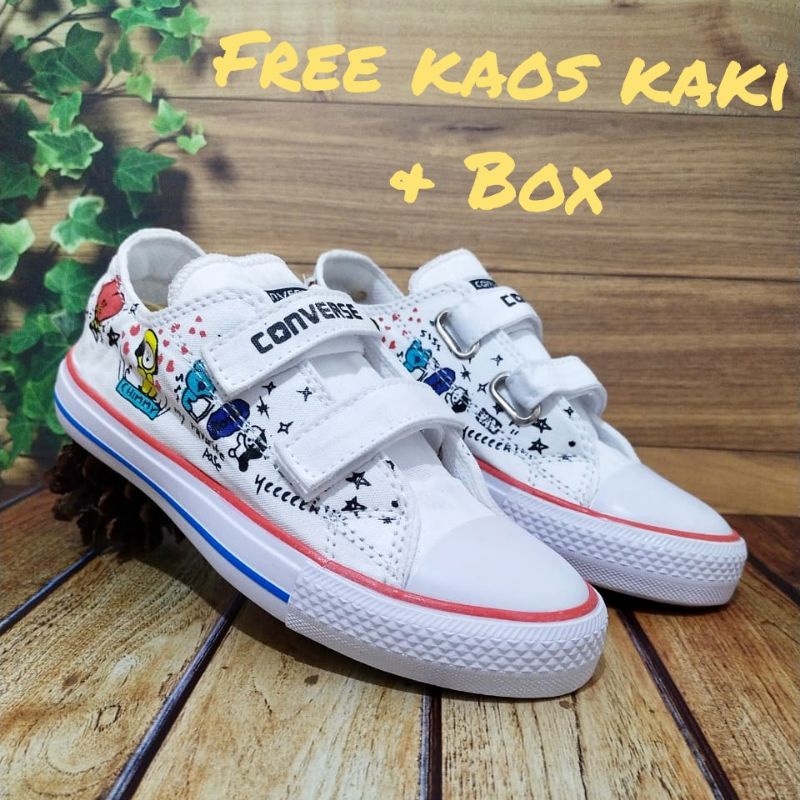 Jual SEPATU CONVERSE ANAK BT21 BTS SEPATU ANAK PEREMPUAN PREMIUM ...