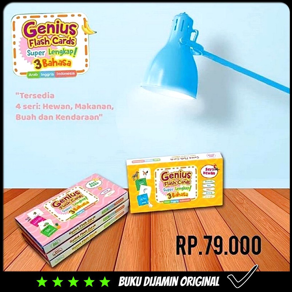 Jual Buku Genius Flash Cards Super Lengkap 3 Bahasa Seri Kendaraan | Shopee Indonesia