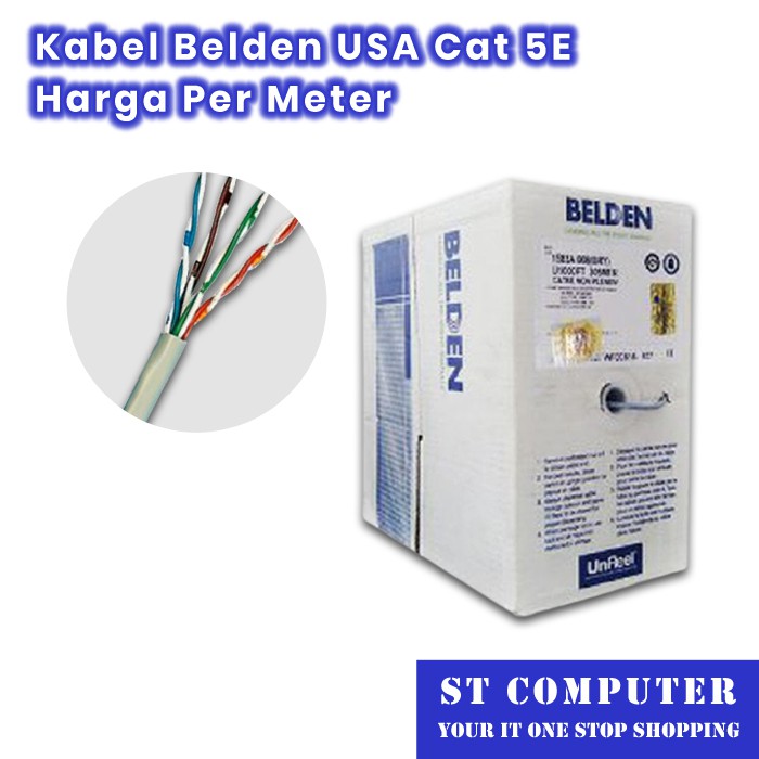 Jual Kabel Belden USA Cat 5E Harga Per Meter | Shopee Indonesia