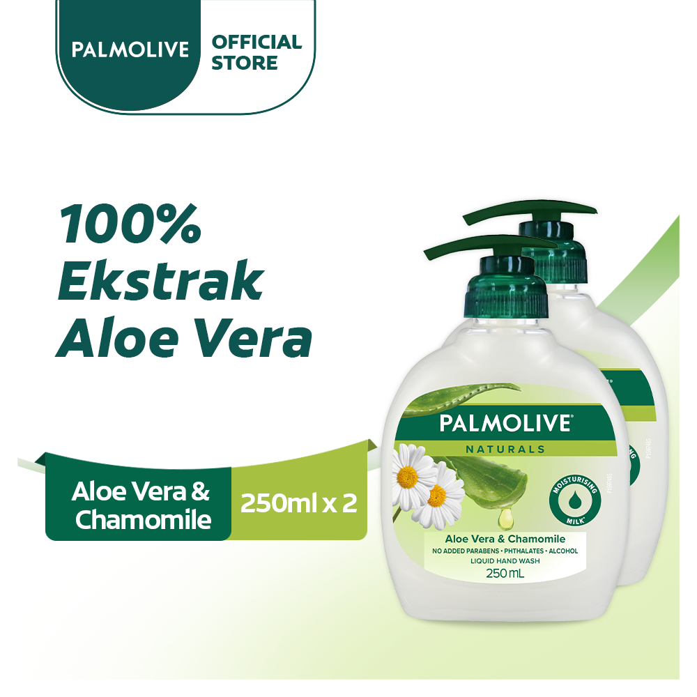 Jual Palmolive Sabun Cuci Tangan Aloe Vera Chamomile 2 x 250 mL ...