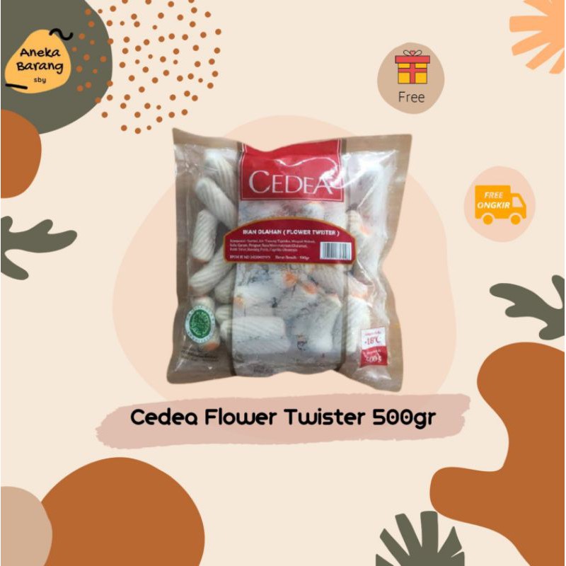 Jual cedea ikan olahan flower twister 500gr enak dan halal | Shopee ...