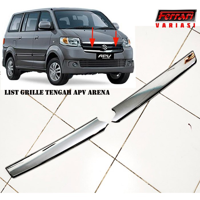 Jual list grill depan chrome mobil suzuki APV arena Ferrari Variasi ...