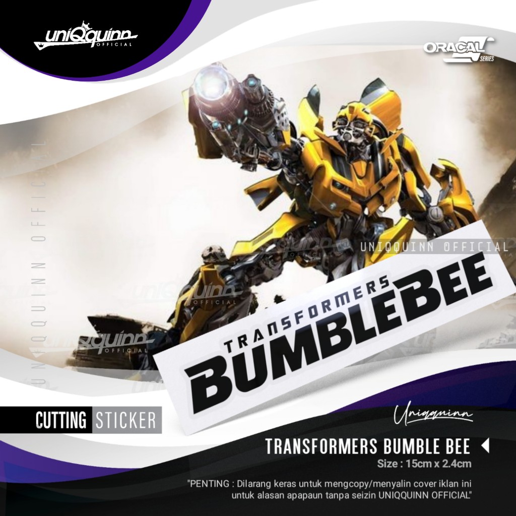 Jual UQ Stiker Transformer Bumble bee | Cutting Sticker BumbleBee ...
