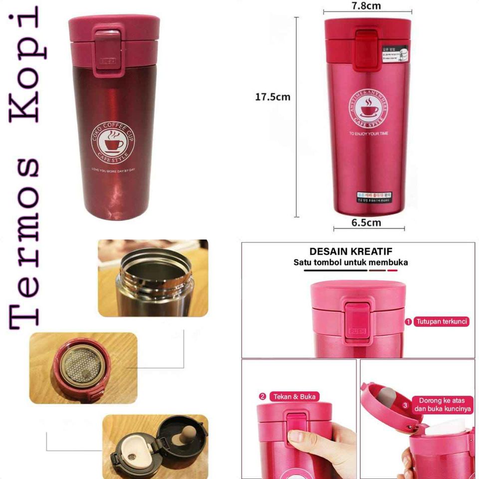 Jual termos coffee / termos kopi / termos kopi mini / termos kecil ...