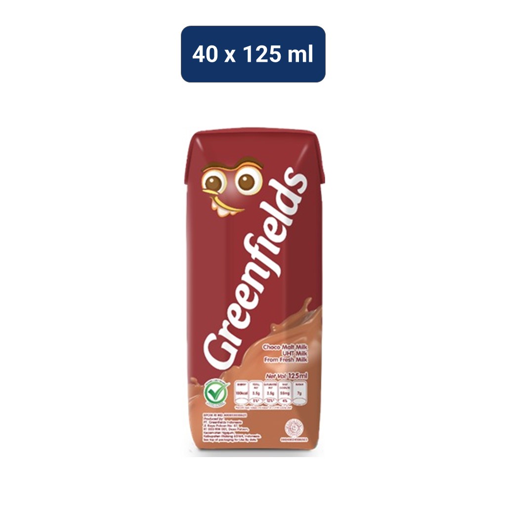 Jual GREENFIELDS CHOCO MALT 40 x 125 ml ( KARTON ) | Shopee Indonesia