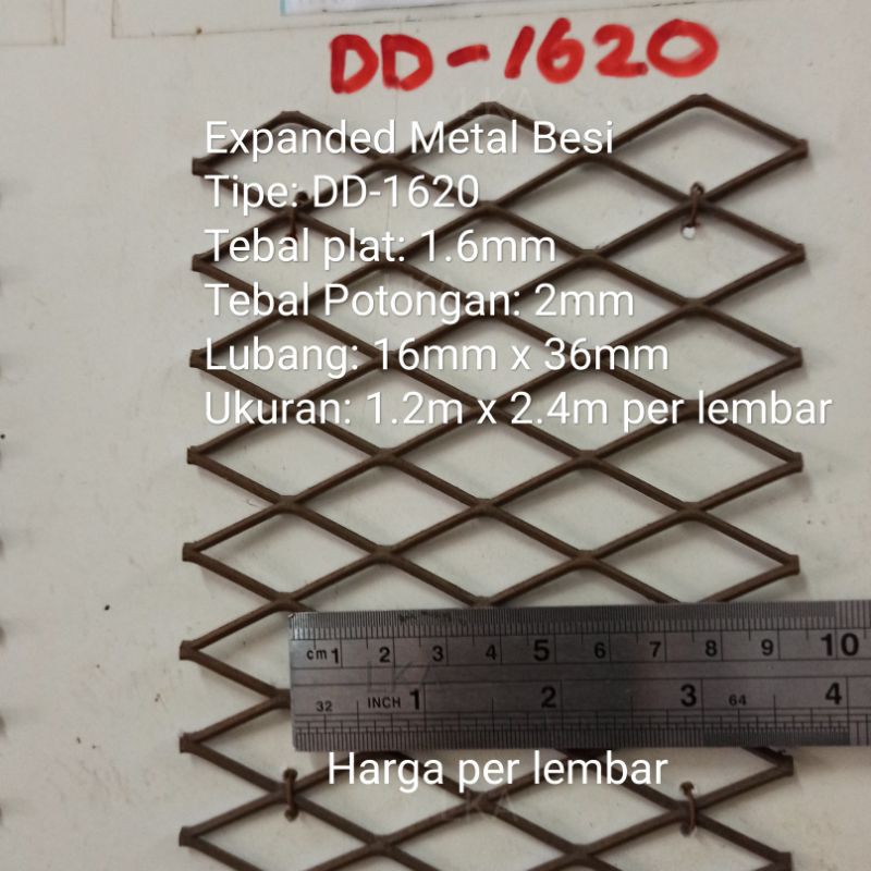 Jual Jilumesh Expanded Metal Besi Tipe DD-1620 | Shopee Indonesia