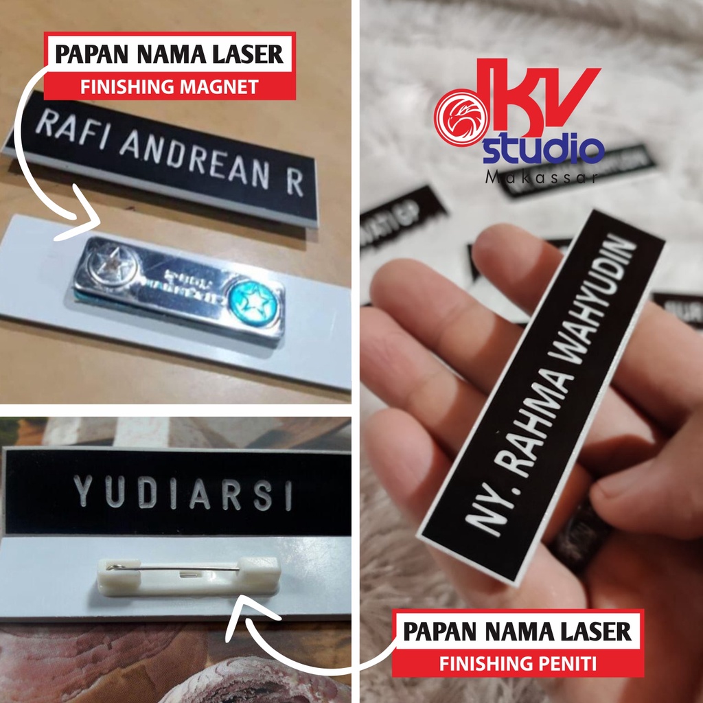Jual Papan Nama Grafir / Papan nama PDH / Papan Nama ASN TNI POLRI ...