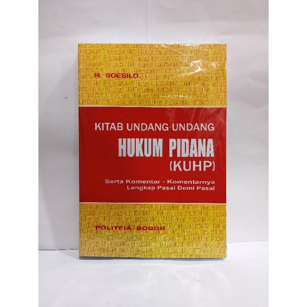 Jual Buku KITAB UNDANG-UNDANG HUKUM PIDANA(KUHP) | Shopee Indonesia