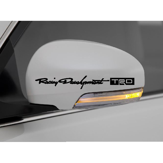Jual Cutting Stiker Spion Mobil Racing Development TRD Decal Sticker ...