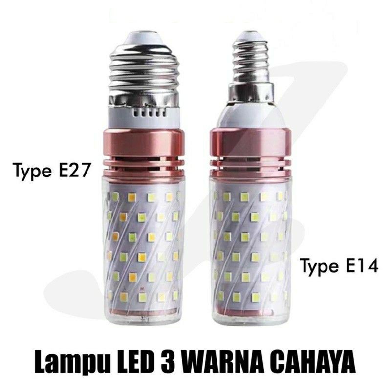 Jual lampu bohlam led 3 warna / lampu 3 warna / lampu led 3 warna ...