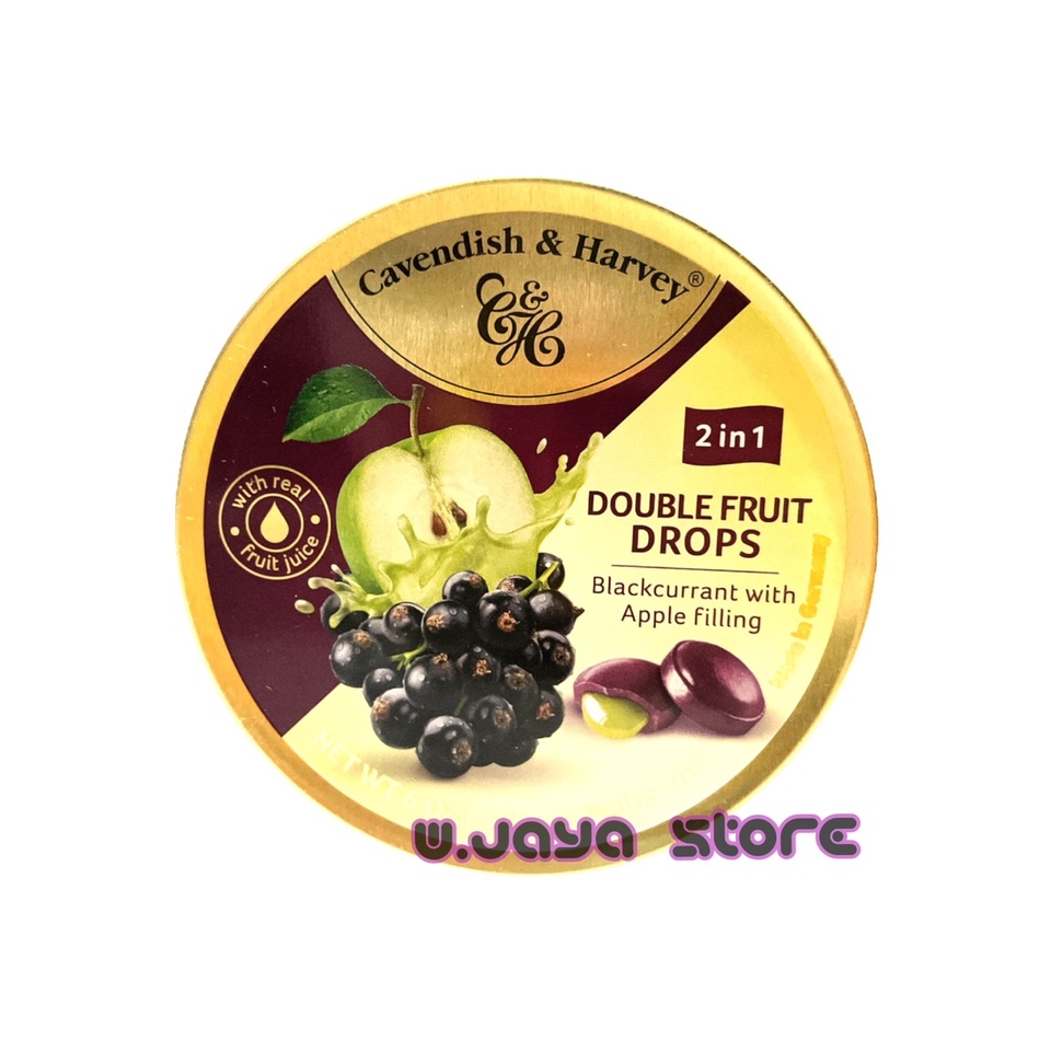 Jual Cavendish & Harvery Double Fruit Drops Blackcurrant with Apple | Shopee Indonesia