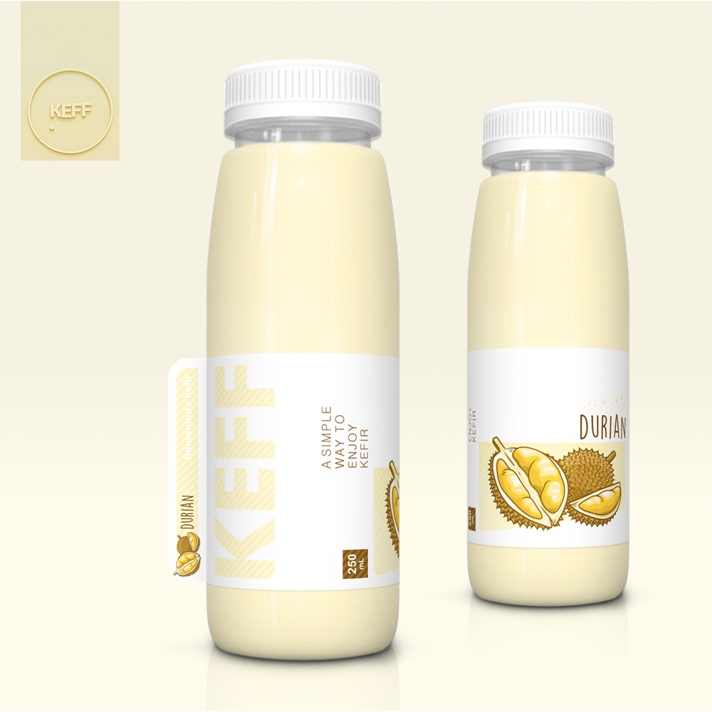 Jual KEFF Kefir Susu Sapi : Rasa Durian [Durian] - Minuman Fermentasi ...