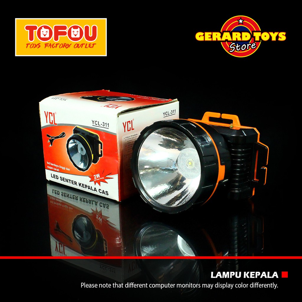 Jual Lampu Senter Kepala Headlamp LED YCL-311 KEREN BANGET | Shopee ...