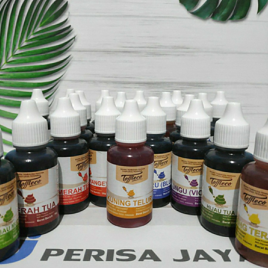 Jual Toffieco Food Colour 30cc - Pewarna Makanan Minuman Tofieco Color ...