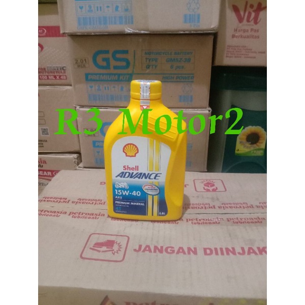 Jual OLI SHELL ADVANCE 4t AX5 0.8L 15W-40 ORIGINAL untuk motor cub ...