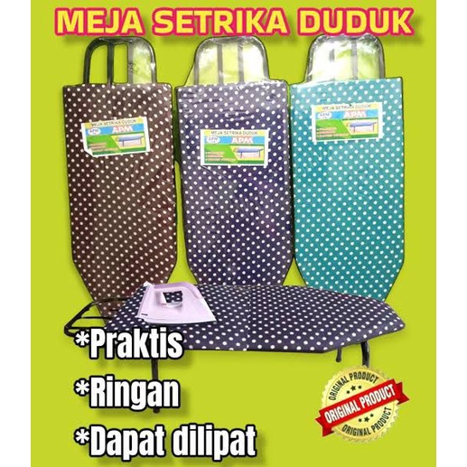 Jual Meja setrika duduk lipat / meja gosok komplit, kuat, kokoh tempat ...