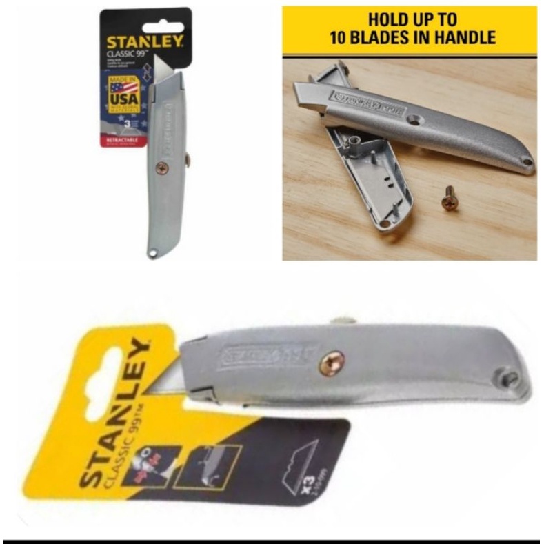 Jual Pisau Cutter Stanley 10-099 Classic 99 Retractable Utility Knife ...