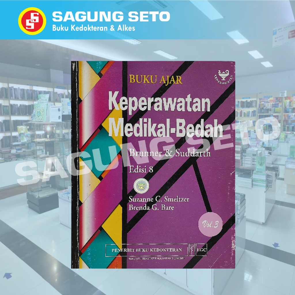 Jual BUKU AJAR KEPERAWATAN MEDIKAL-BEDAH VOL.3 EDISI 8 / BRUNNER | Shopee Indonesia