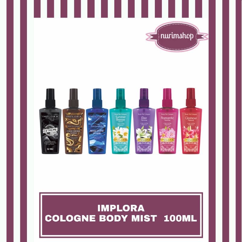 Jual IMPLORA body mist 100ML ( 100% original ) | Shopee Indonesia
