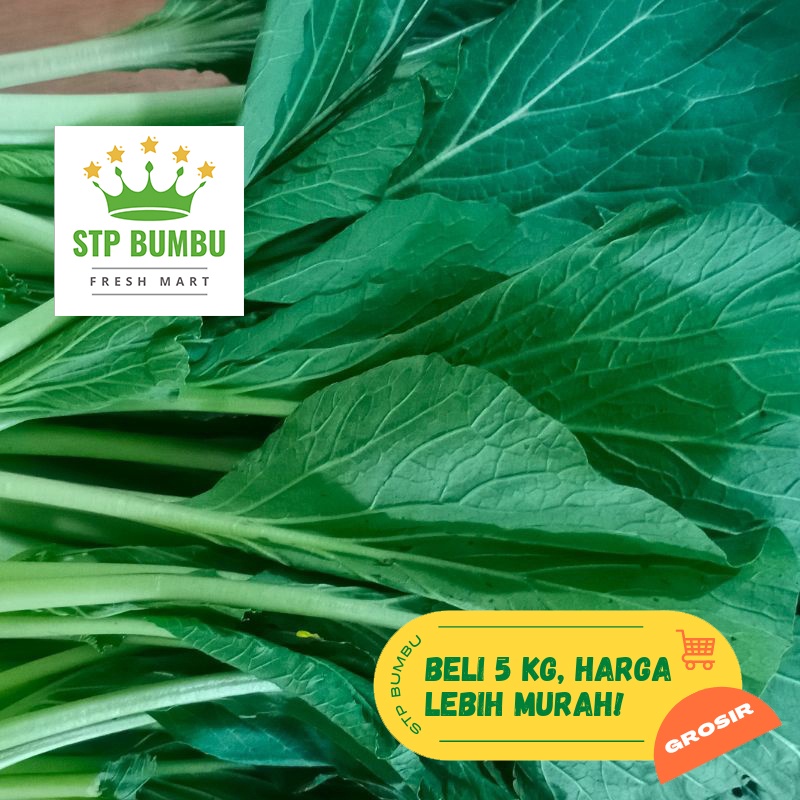 Jual Sawi Hijau Caisim Fresh 1kg / Sayur Segar Cai Sim | Shopee Indonesia