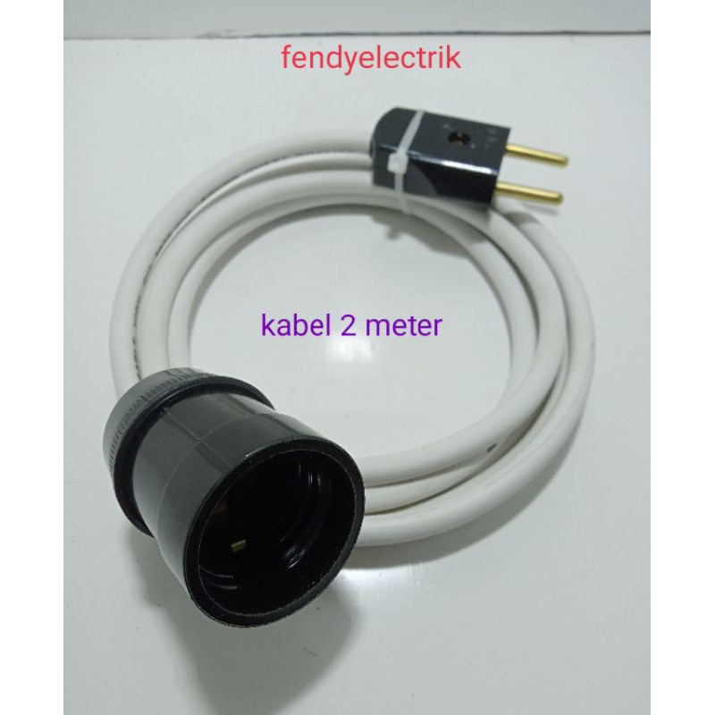 Jual FITTING GANTUNG KABEL 2 METER/FITTING+KABEL JADI COLOKKAN ...