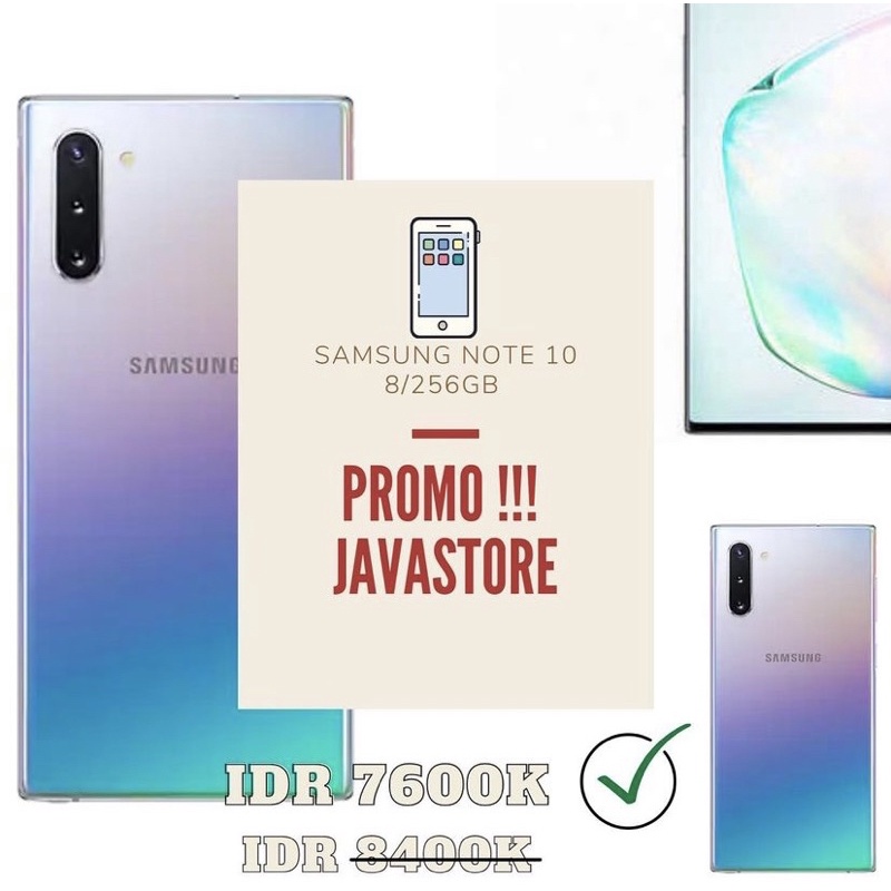 Jual SAMSUNG NOTE 10 ROM 256 GB SECOND ORIGINAL GARANSI RESMI SEIN ...
