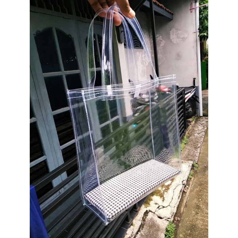 Jual 35x35x10 Tas Mika Polos Full Custom + alas tas, bisa beli satuan ...