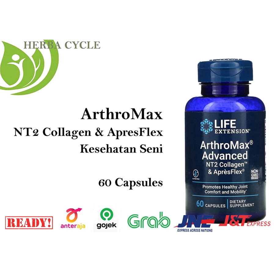 Jual Life Extension ArthroMax Advanced NT2 Collagen & Apresflex 60 Caps ORI USA | Shopee Indonesia