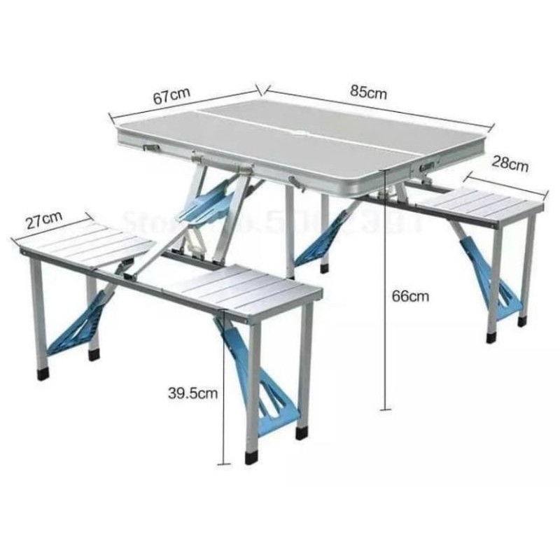 Jual Meja lipat/folding table/meja aluminium/meja makan outdoor indoor ...