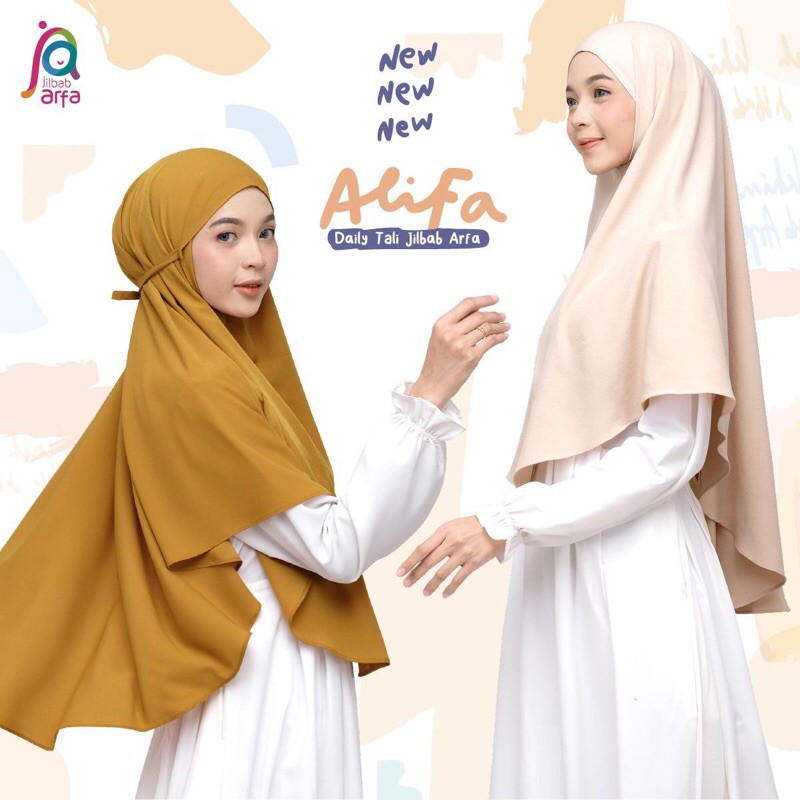 Jual Jilbab Afra Arfa - Alifa Bergo Instant Tali berbahan Zara Stretch | Kerudung Daily Bergo ...