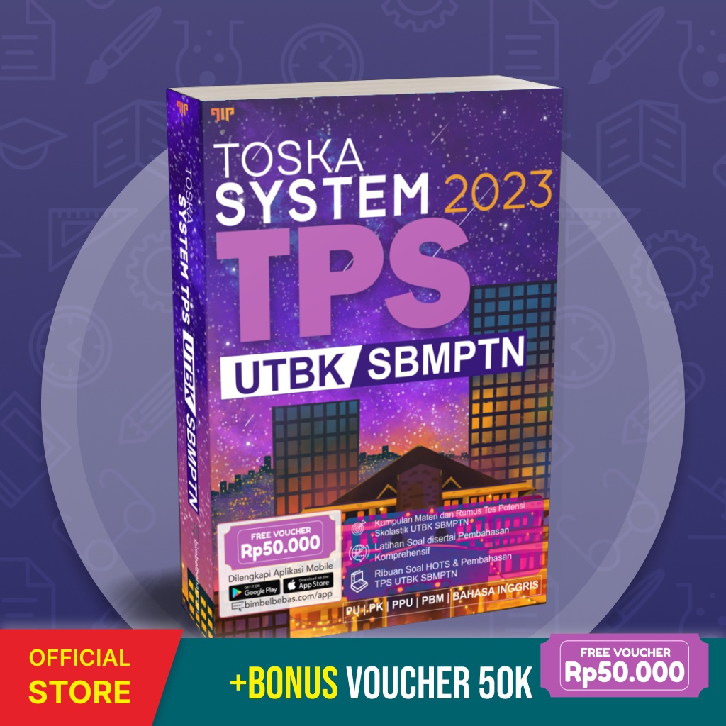 Jual Buku Tps Utbk Sbmptn 2023 Bonus Voucher Bimbel Online Toska
