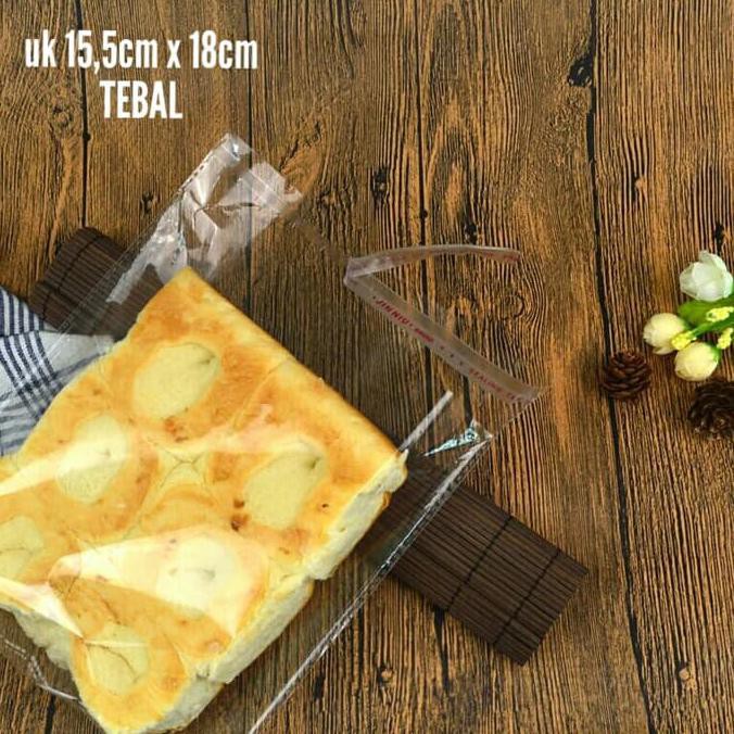 Jual plastik bungkus roti, cookies & acessories uk 15cm x 18cm (100 lbr ...