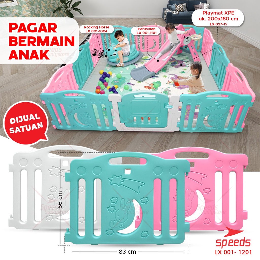 Jual Molion JUAL SATUAN Pagar Anak Pelindung Pagar Bayi Playpen Bayi ...
