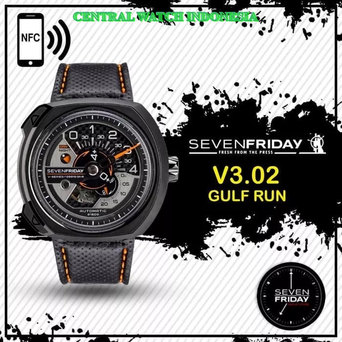 Jual Big Sale !!! Jam Tangan Pria Keren Seven Fridayyy SF V3-02 Gulf Run V-Series Watch ...