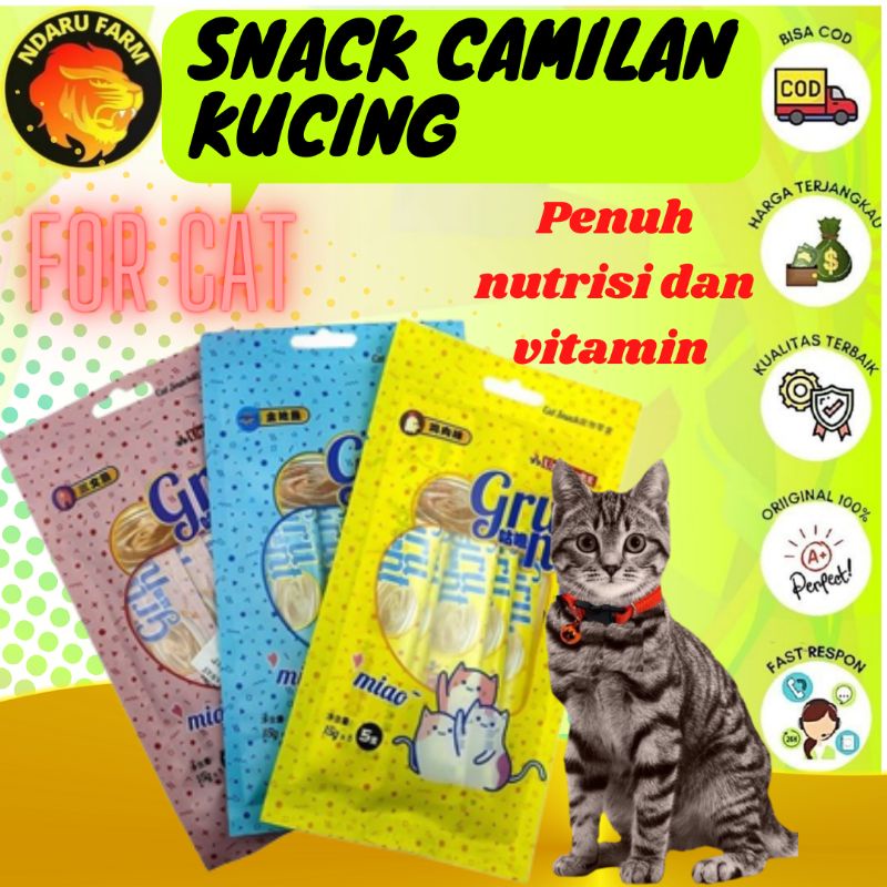 Jual FOOD CAT TAURINE INULIN GRUNT SNACK KUCING Camilan Kucing Makanan ...