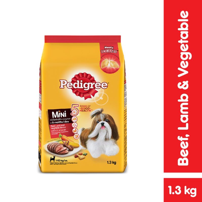 Jual Pedigree, makanan anjing Ras Mini 1,3 kg | Shopee Indonesia