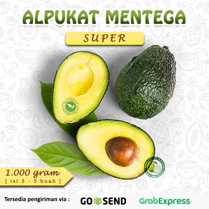 Jual Alpukat Mentega Super 1Kg isi 3, 4, 5 Buah | Shopee Indonesia