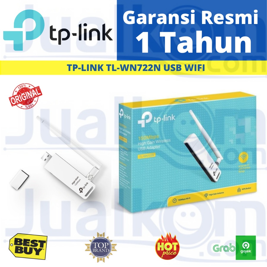 Jual TPLink Wireless USB WiFi Adapter Tp Link TL-WN722N with Antena TP ...