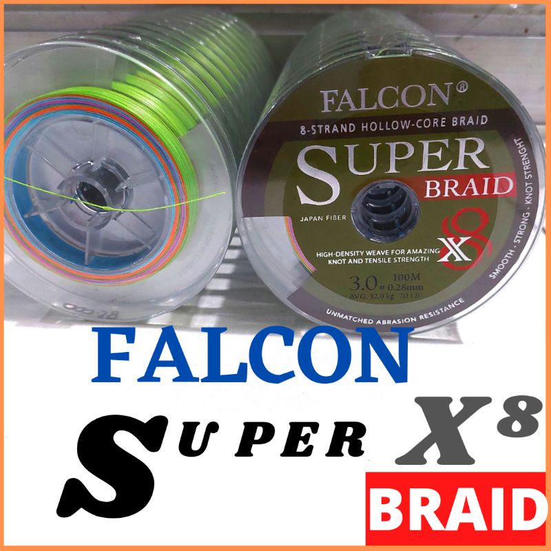 Jual pe falcon super braid 100m multi colour | Shopee Indonesia