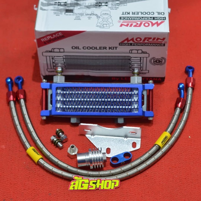 Jual Oil cooler radiator honda beat scoopy vario blue biru morin Made ...