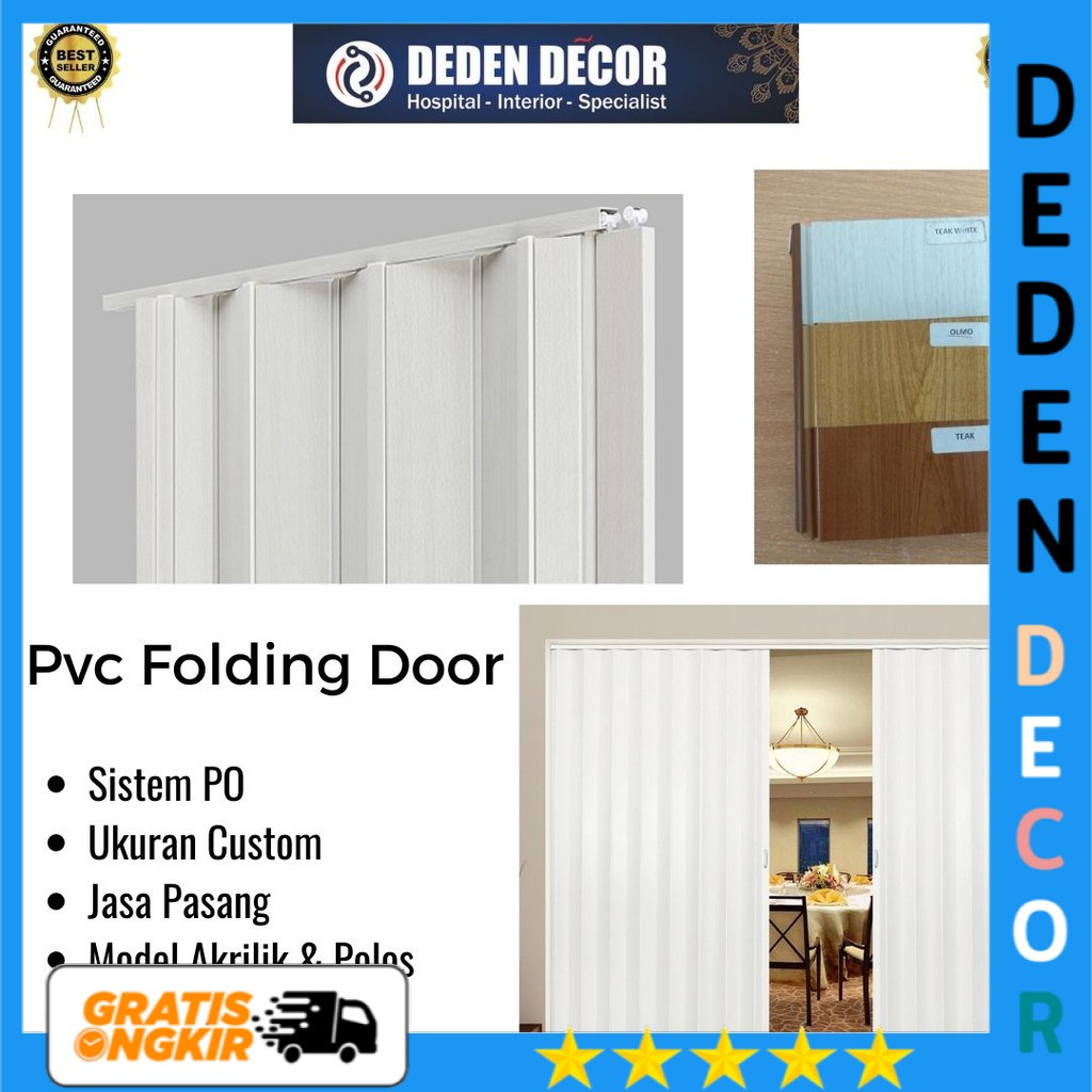 Jual Gorden/sekat Partisi Ruangan PVC - Pintu Lipat PVC - Folding Door ...
