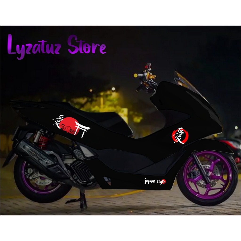 Jual STRIPING PCX STIKER PCX CUTTING JEPANG GUNUNG STICKER KANJI VIRAL ...